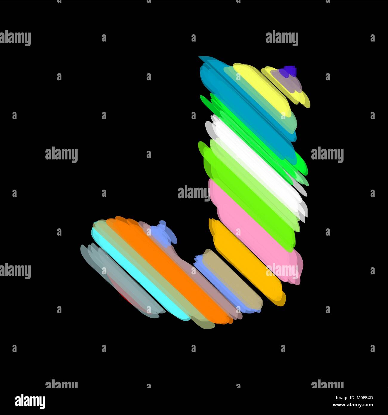 Abstract colorful alphabet. Letter J Stock Vector Image & Art - Alamy