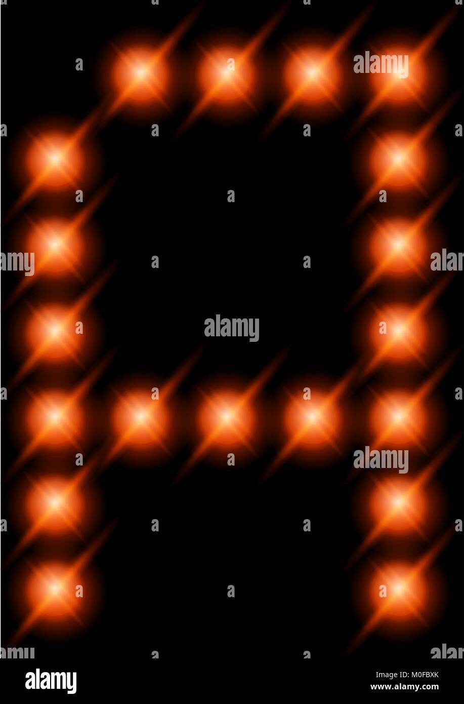 Vector LED letter A Stock Vector Image & Art - Alamy