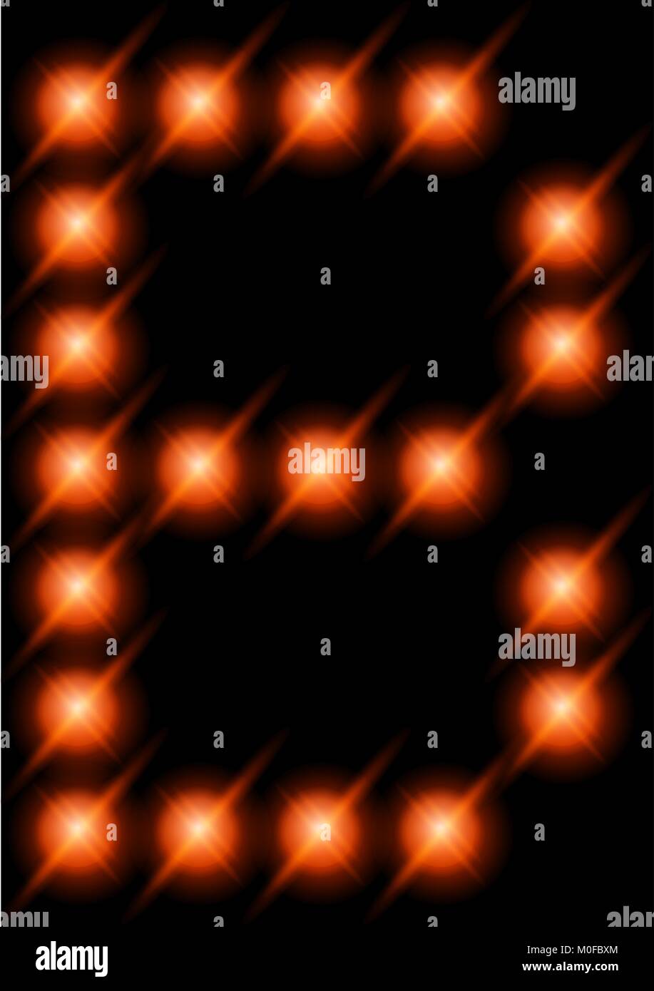 Vector LED letter B Stock Vector Image & Art - Alamy