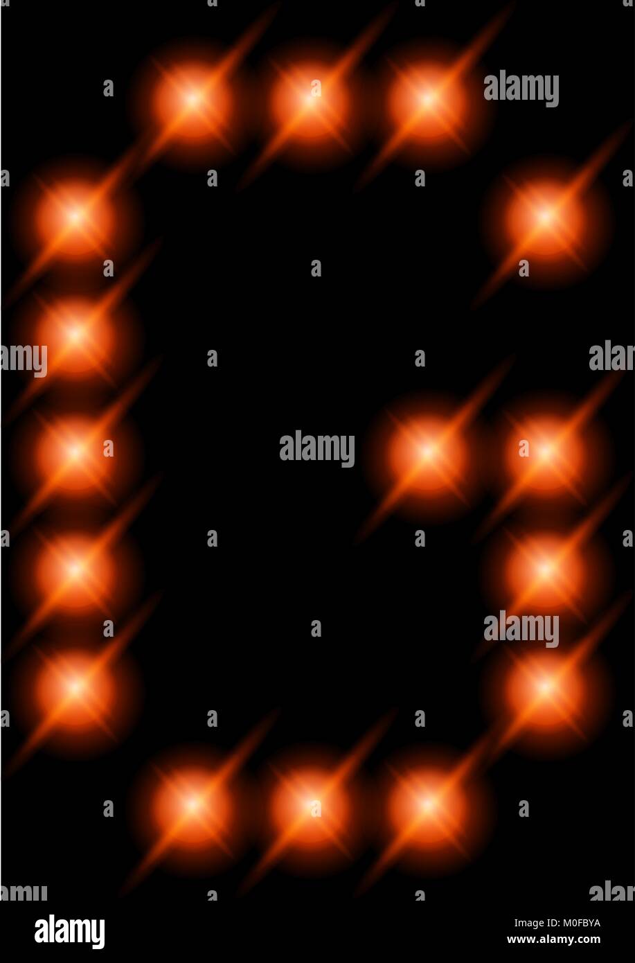 Vector LED letter G Stock Vector Image & Art - Alamy