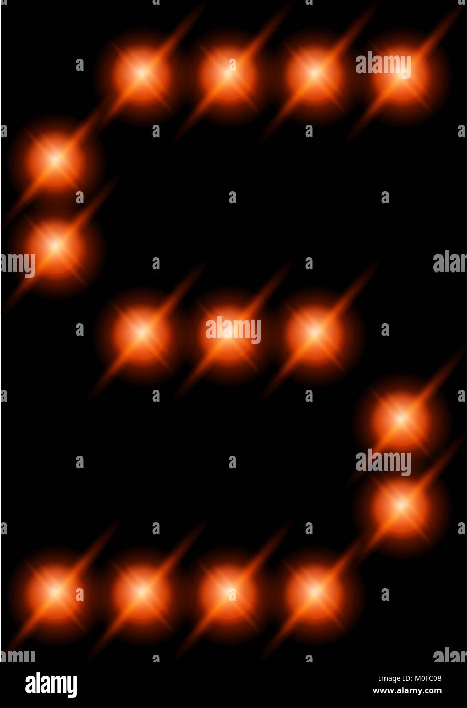 Vector LED letter S Stock Vector Image & Art - Alamy
