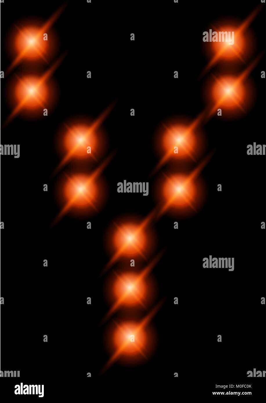 Vector LED letter Y Stock Vector Image & Art - Alamy