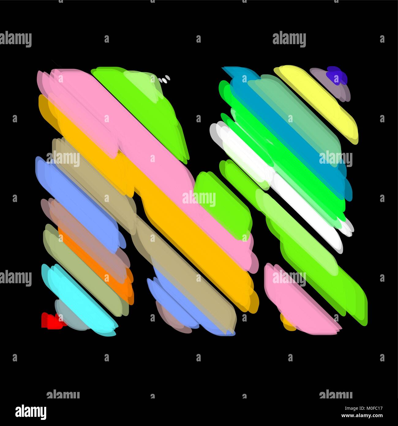 Abstract colorful alphabet. Letter M Stock Vector Image & Art - Alamy