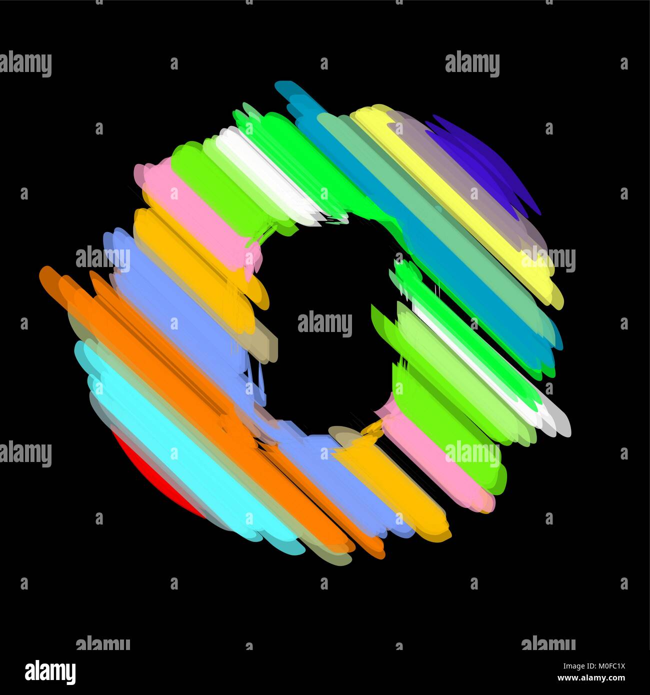 Abstract colorful alphabet. Letter O Stock Vector Image & Art - Alamy