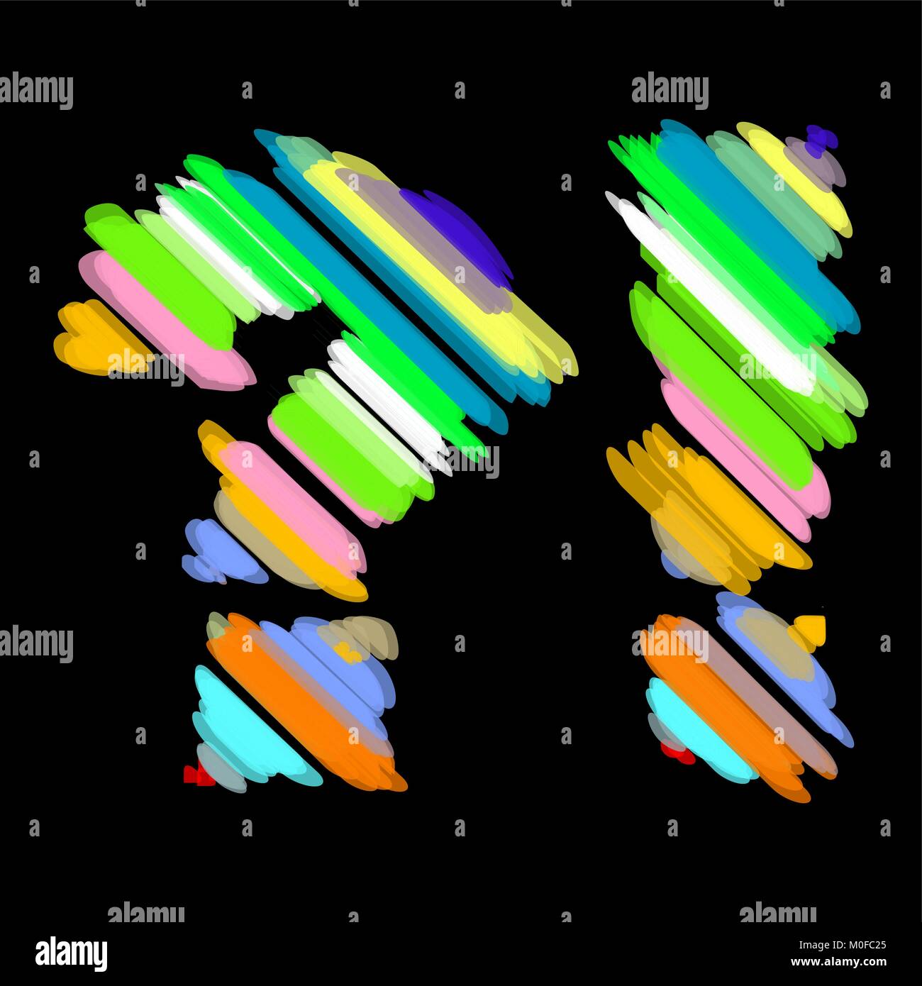 Abstract colorful punctuation marks "? ! Stock Vector Image & Art - Alamy