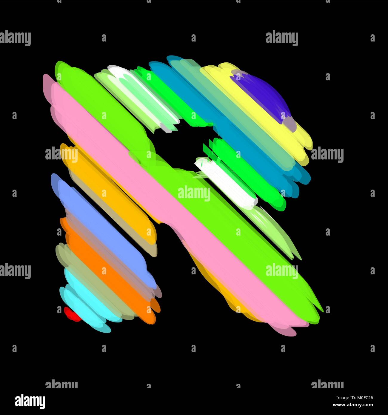 Abstract colorful alphabet. Letter R Stock Vector Image & Art - Alamy