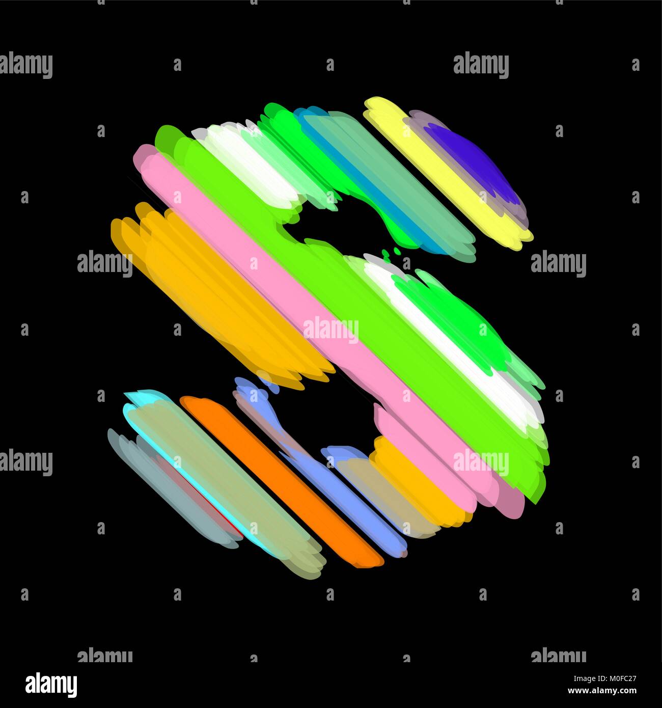 Abstract colorful alphabet. Letter S Stock Vector Image & Art - Alamy