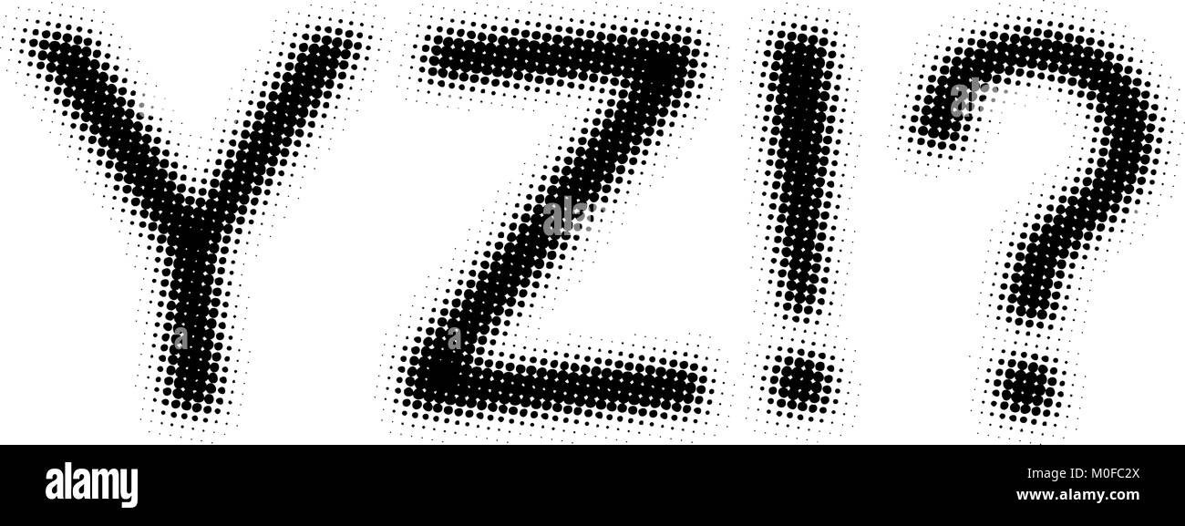Exclamation mark halftone hi-res stock photography and images - Alamy