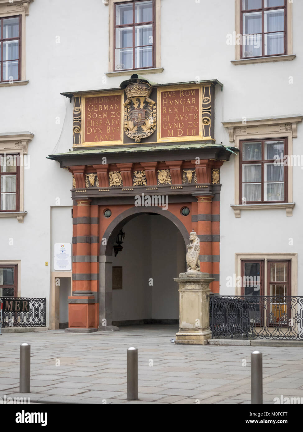 VIENNA, AUSTRIA, DECEMBER 06, 2017: The Swiss Gate (Schweizertor) to ...