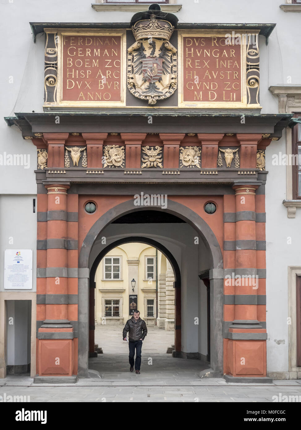 VIENNA, AUSTRIA, DECEMBER 06, 2017: The Swiss Gate (Schweizertor) to ...