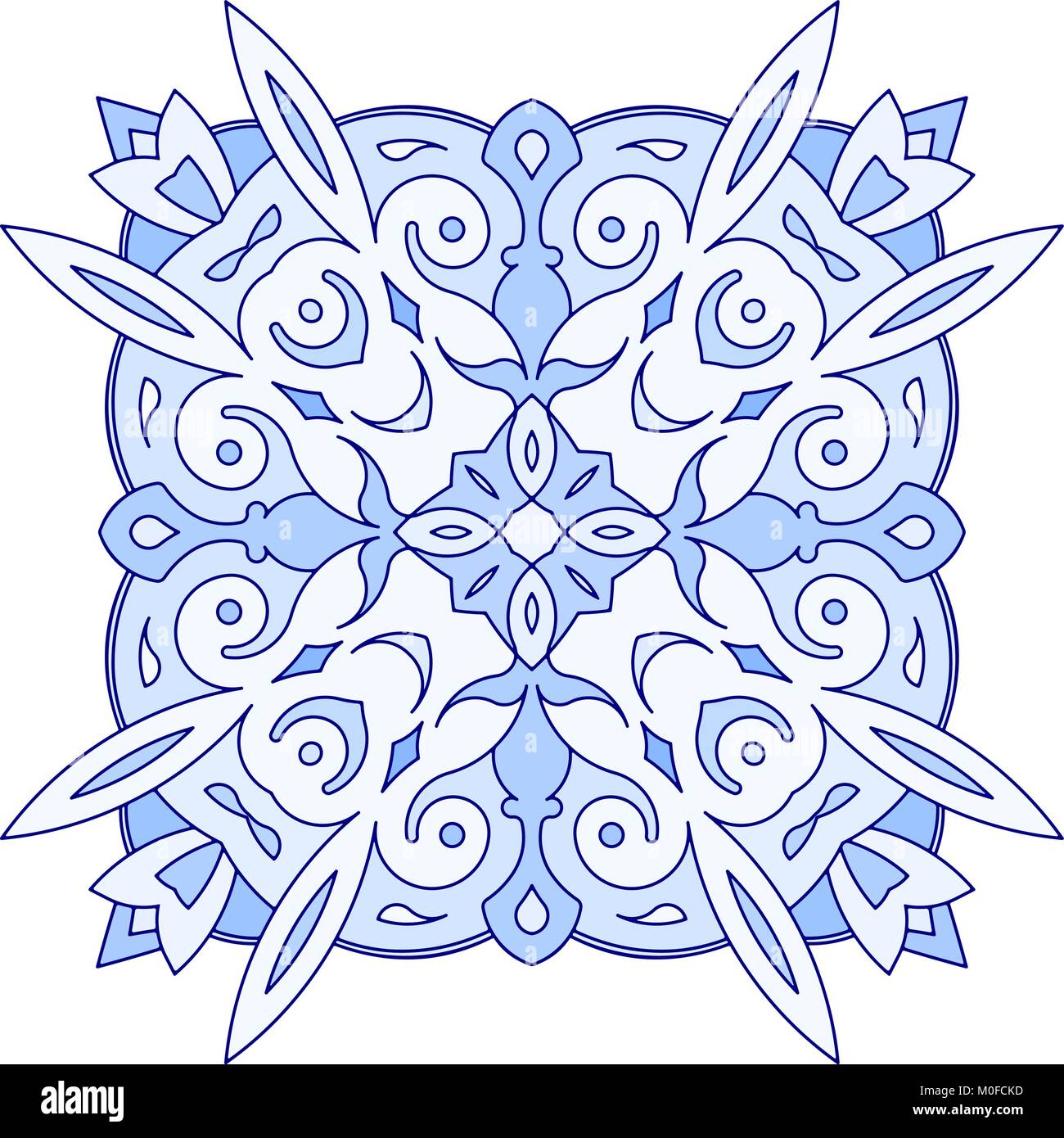 Blue square outline pattern Cut Out Stock Images & Pictures - Alamy