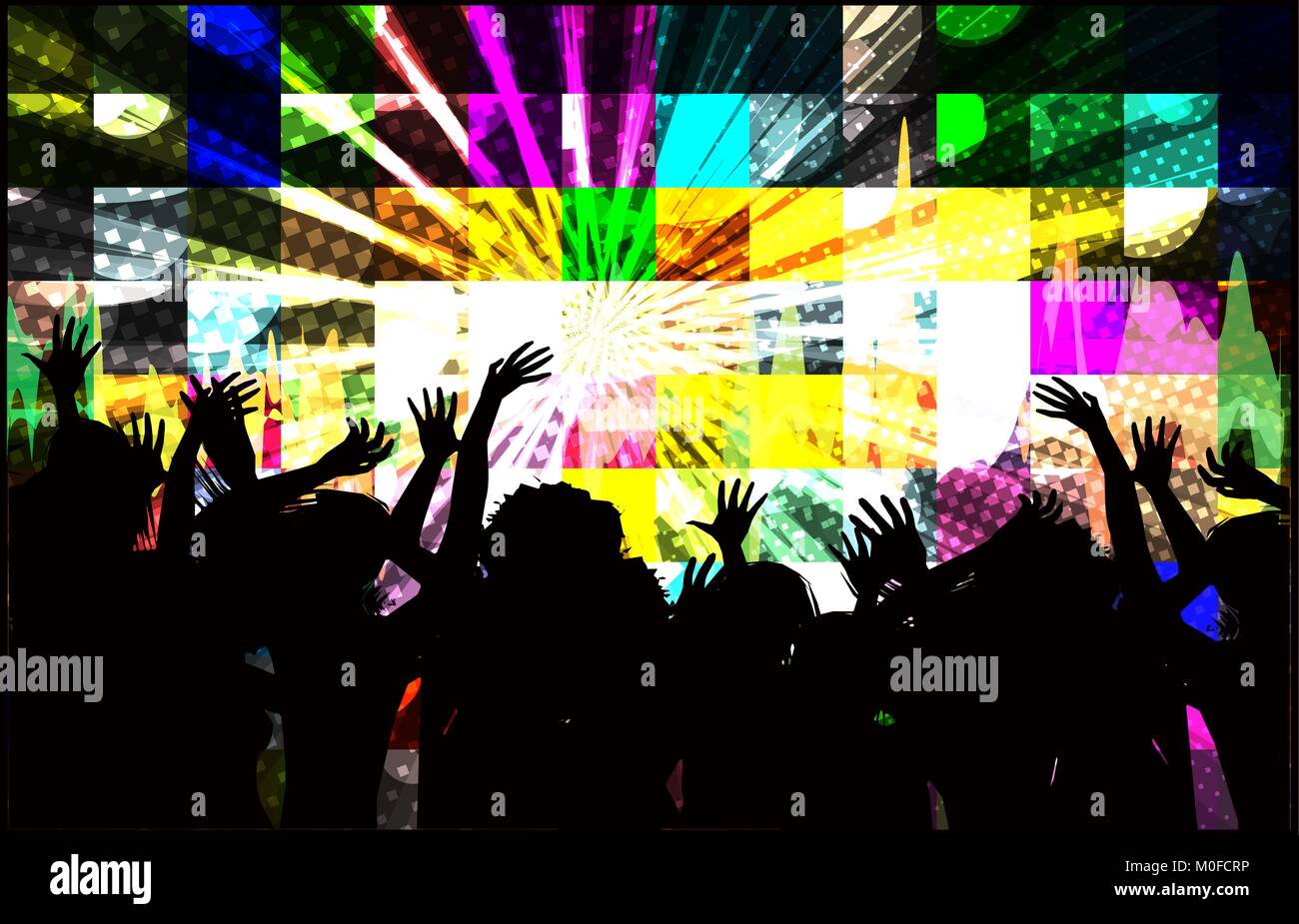 Disco lights cutout Stock Vector Images - Alamy