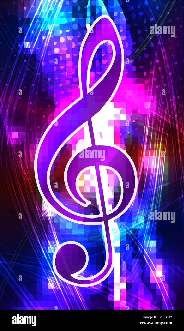 Abstract background with treble clef Stock Vector Image & Art - Alamy