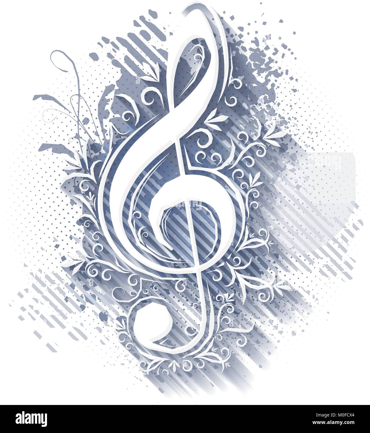 Cool Treble Clef Wallpaper