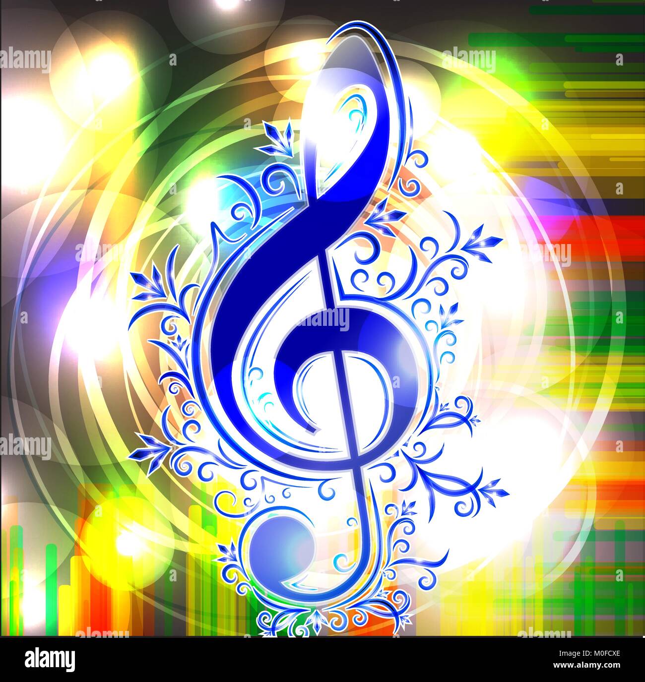 colorful musical background Stock Vector Image & Art - Alamy