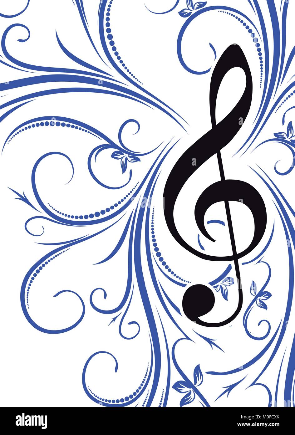 Treble clef tattoo Stock Vector Images - Alamy