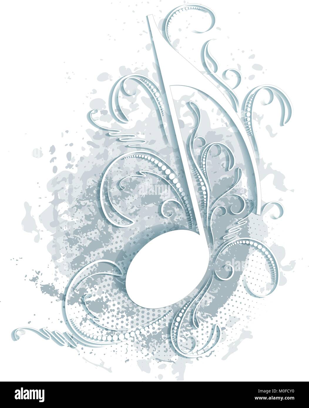 Scroll music Stock Vector Images - Alamy