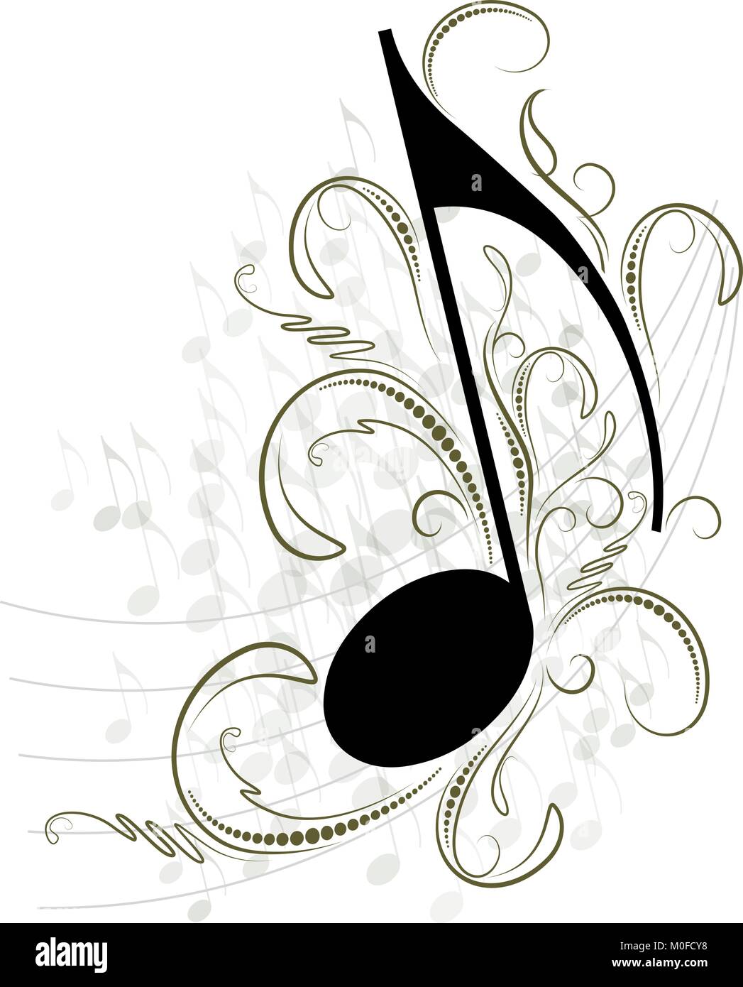 Music note for your design. EPS10 Stock Vector Image & Art - Alamy