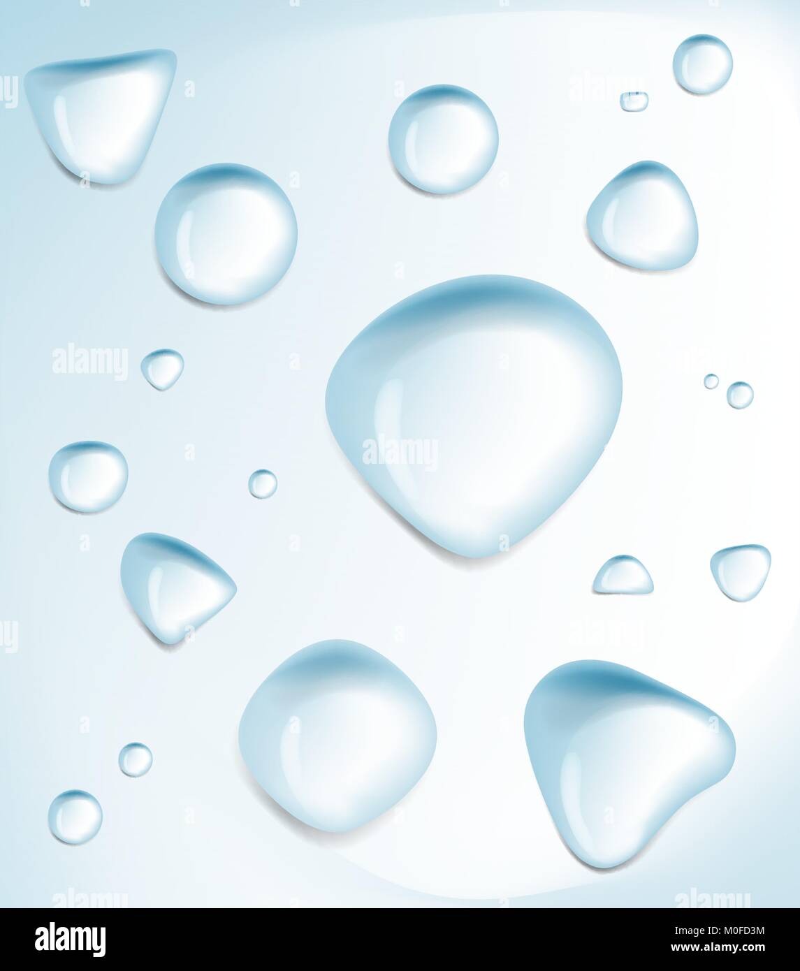 Water drops. Realistic vector illustration Stock Vector Image & Art - Alamy