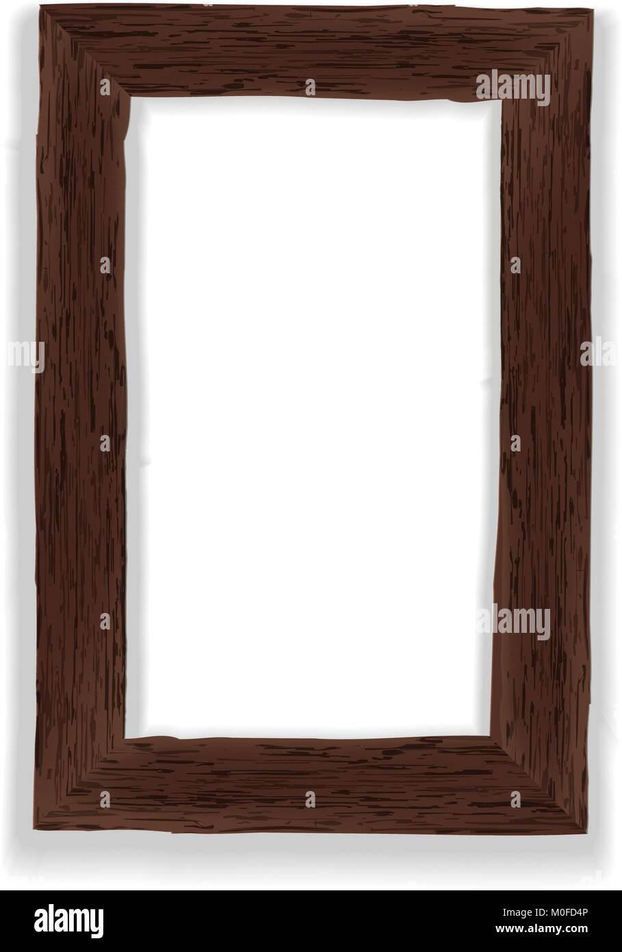 Old wooden frame. Vector illustration Stock Vector Image & Art - Alamy