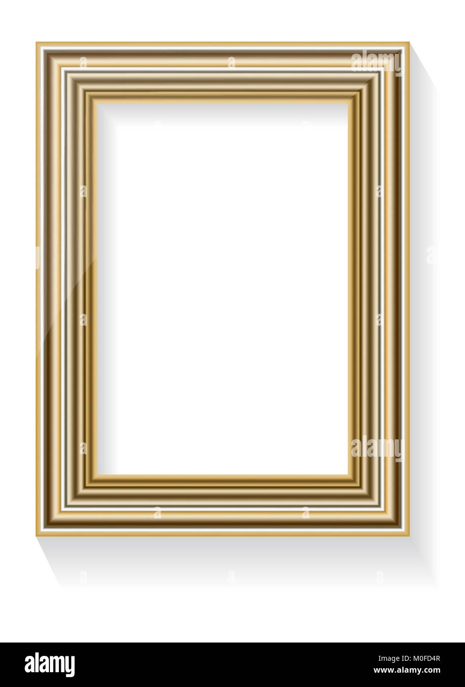 Photorealistic vector illustration of a frame with shadow for photos or ...
