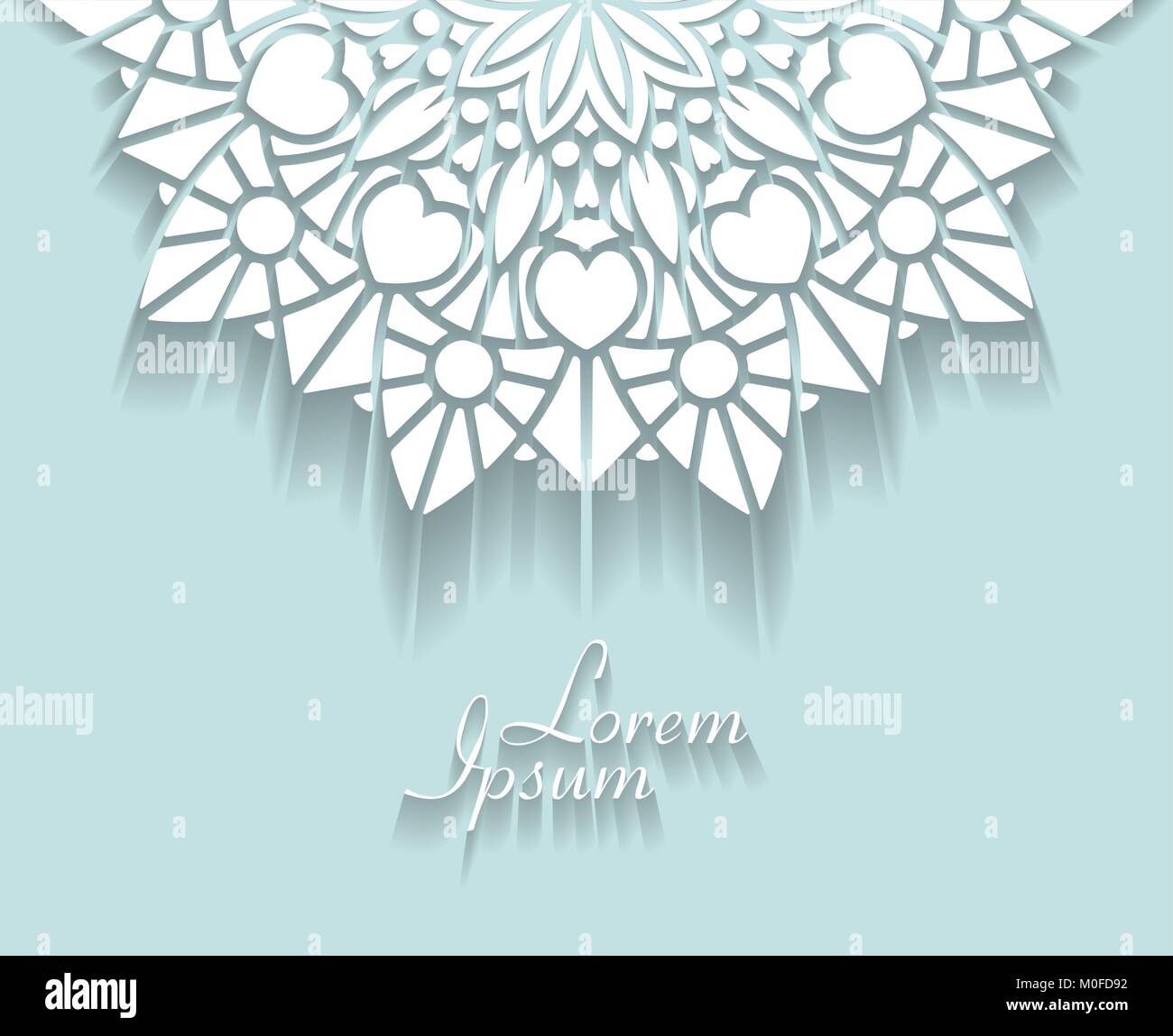 Half mandala vector hi-res stock photography and images - Alamy