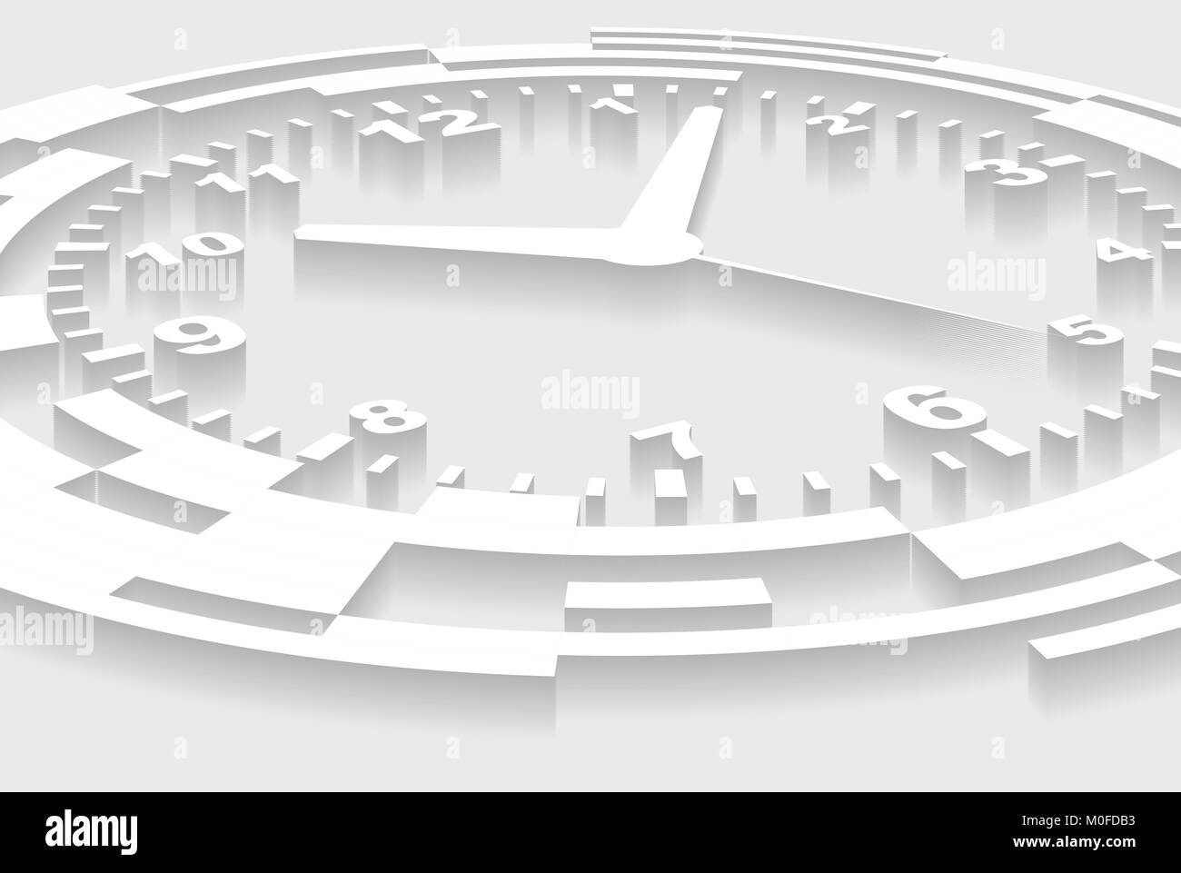 Abstract watch background in cut of paper style Stock Vector Image ...