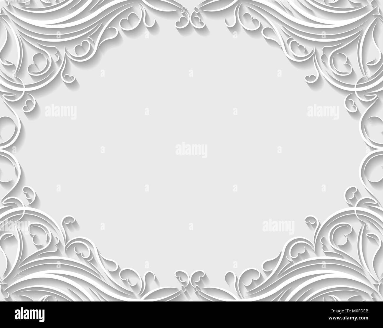 Paper frame in cut of paper style Stock Vector Image & Art - Alamy