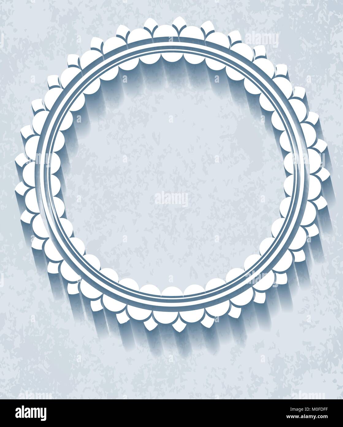 Cut ellipse decoration Stock Vector Images - Alamy