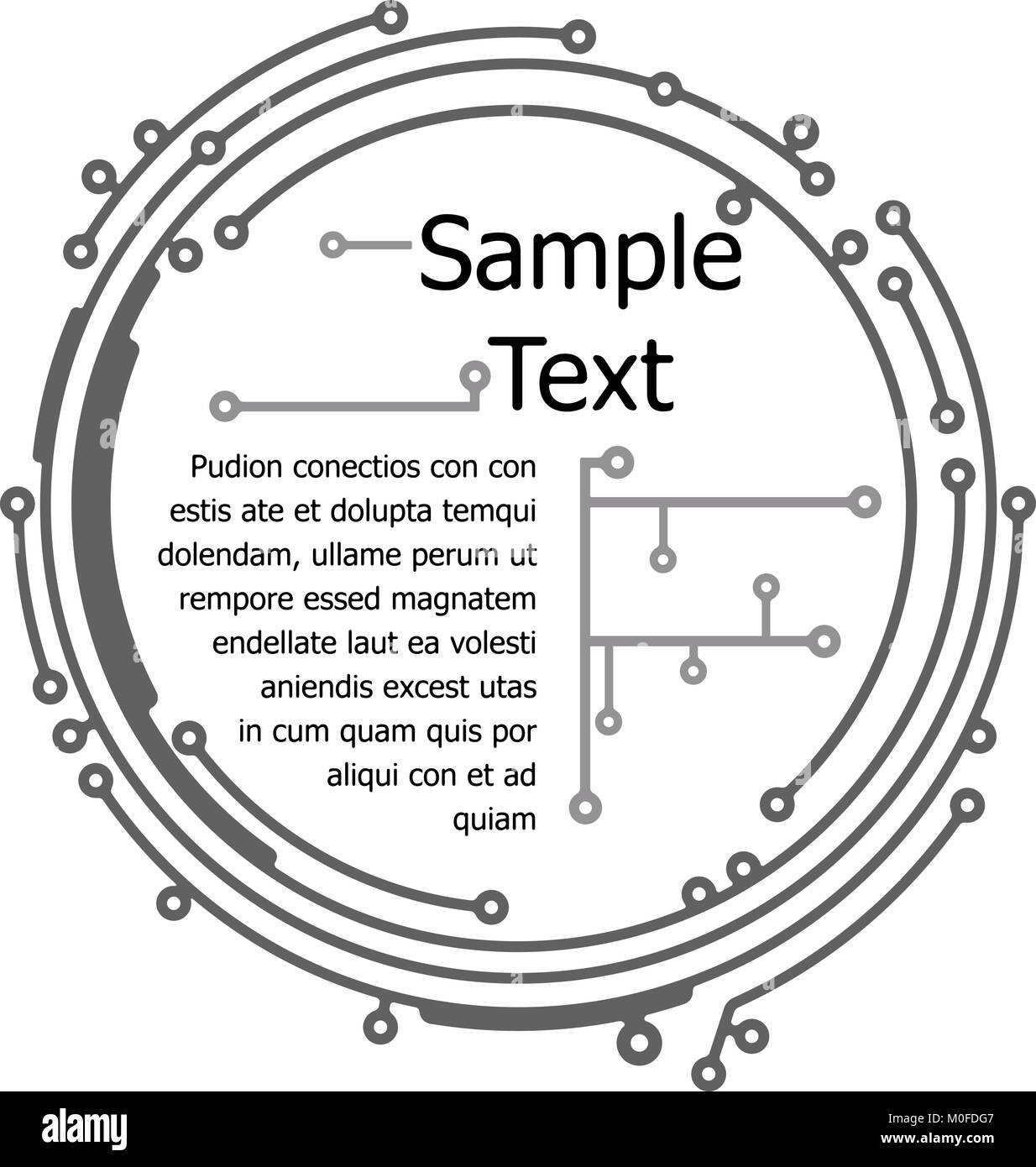 Electronic pcb design Stock Vector Images - Alamy