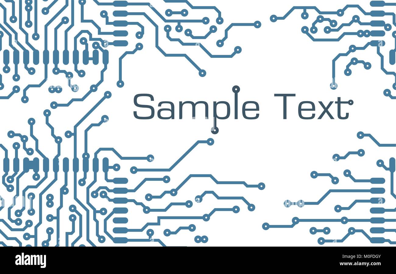 Background in PCB-layout style with text Stock Vector Image & Art - Alamy
