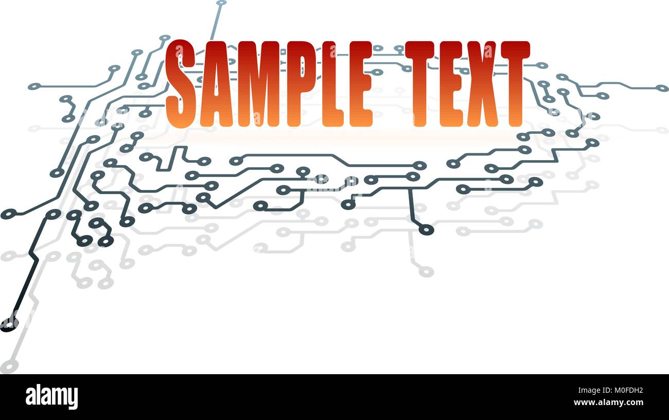 Background in PCB-layout style with text Stock Vector Image & Art - Alamy