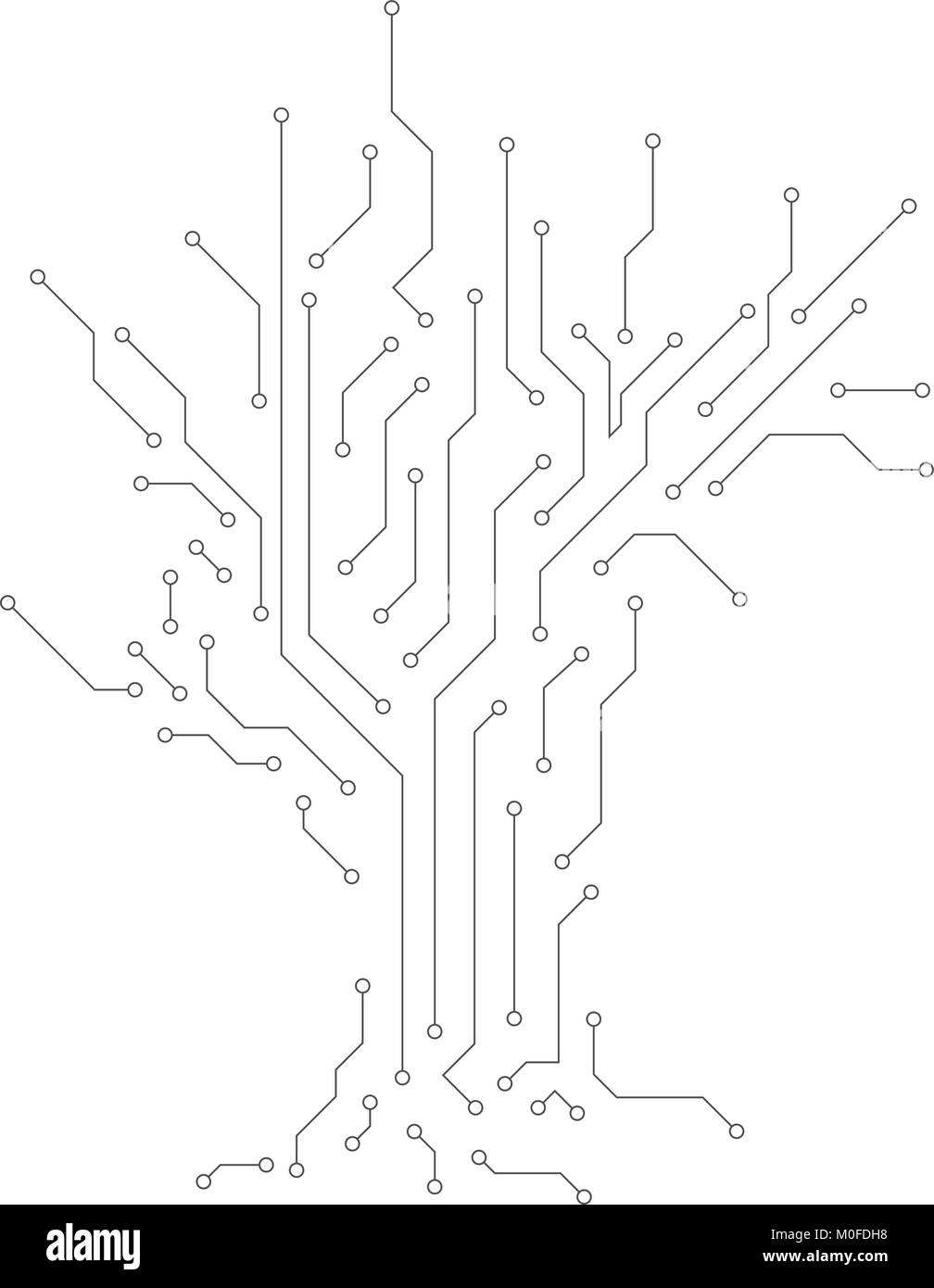 Background in PCB-layout style Stock Vector Image & Art - Alamy