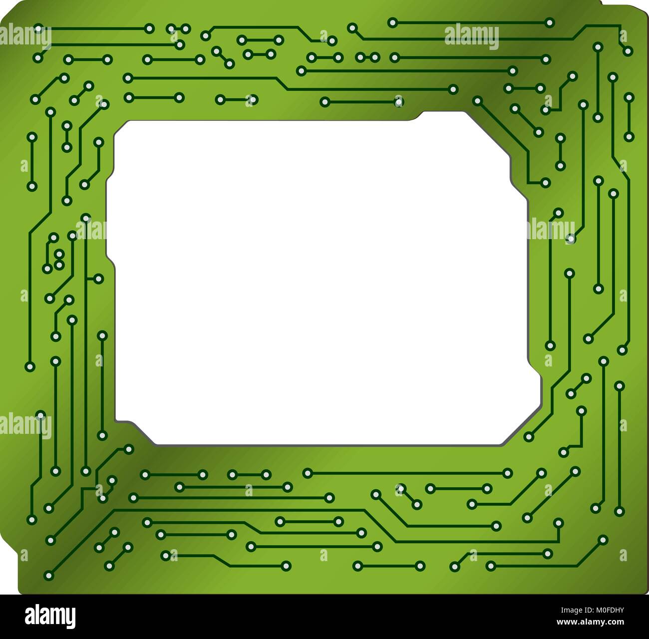 Frame in PCB-layout style Stock Vector Image & Art - Alamy
