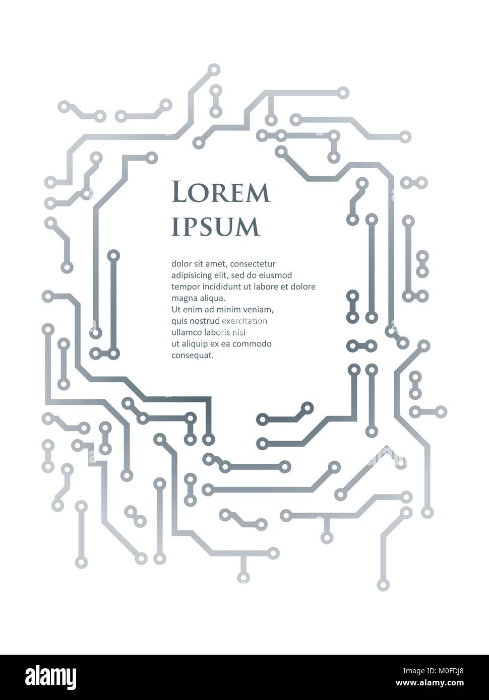 Background in PCB-layout style with space for text Stock Vector Image ...