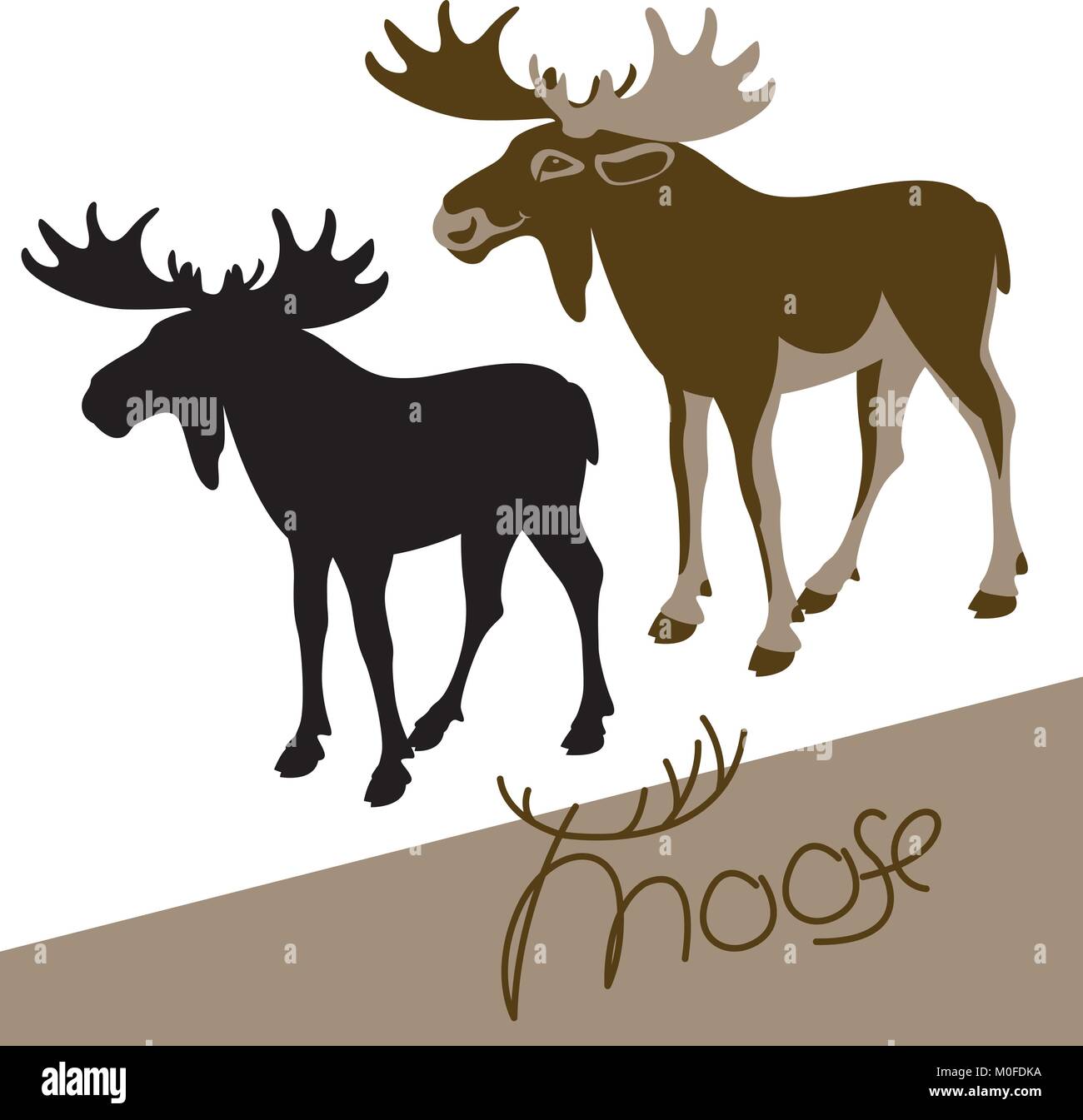 Moose Profile Silhouette