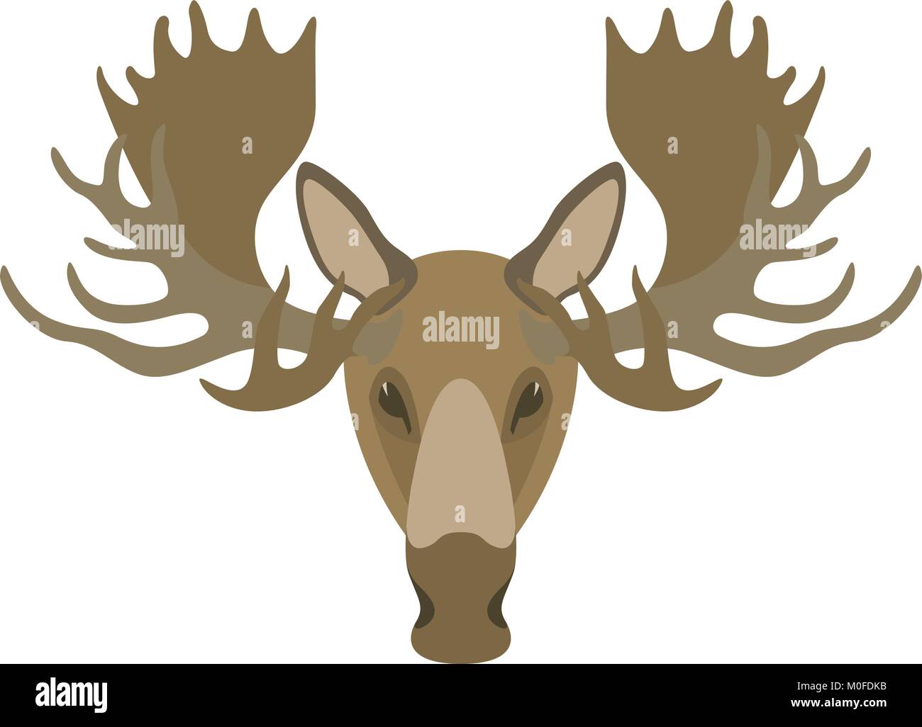 Moose head Stock Vector Images - Alamy