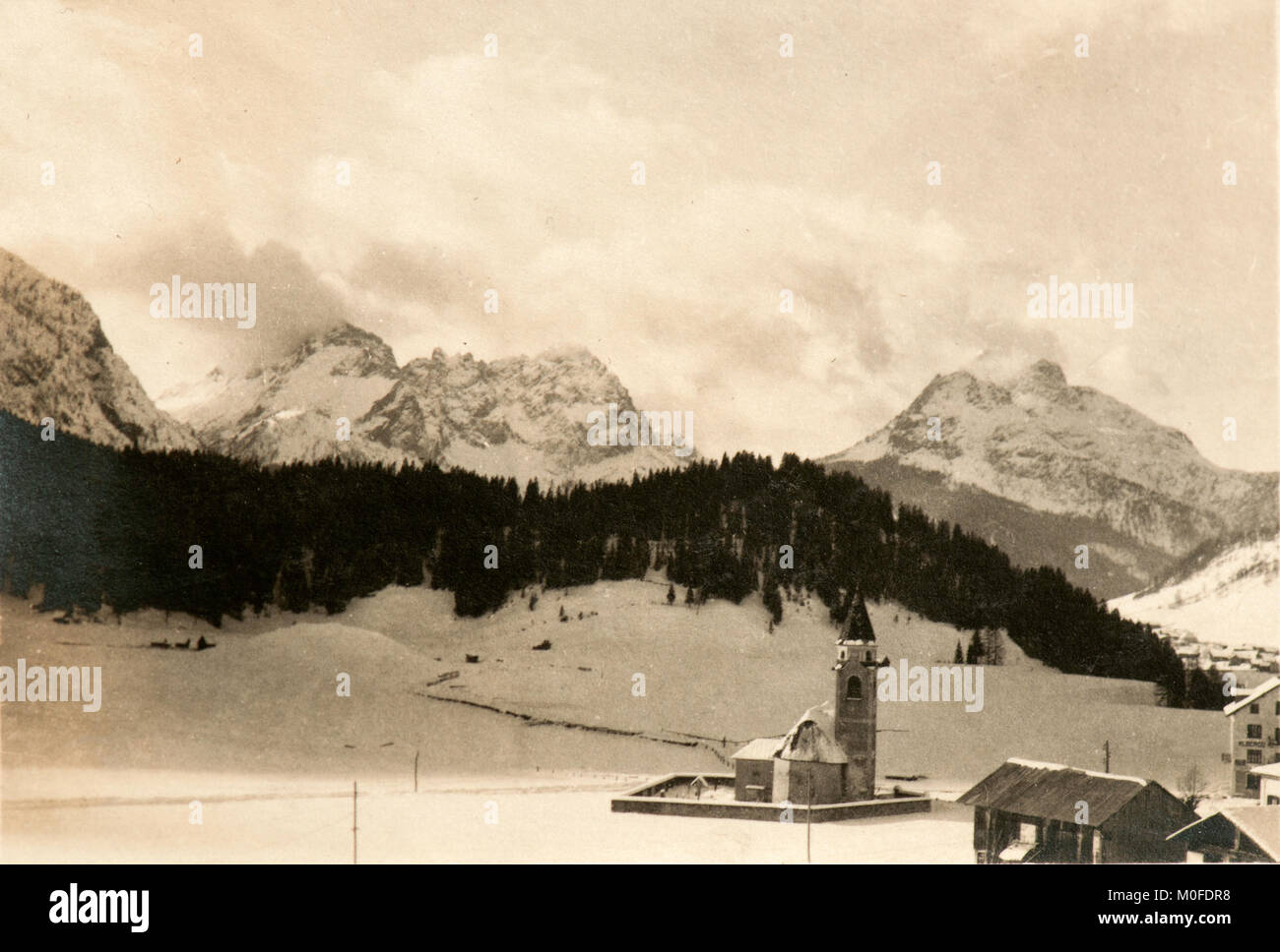 The village of Sappada in a picture taken in mid '20 (Italy Stock Photo ...