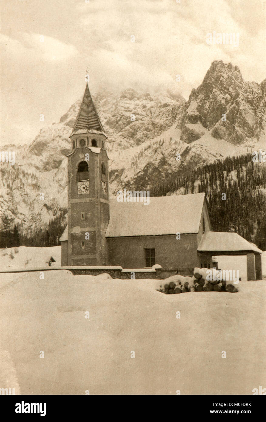 The village of Sappada in a picture taken in mid '20 (Italy Stock Photo ...