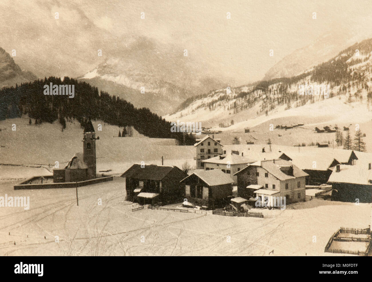 The village of Sappada in a picture taken in mid '20 (Italy Stock Photo ...