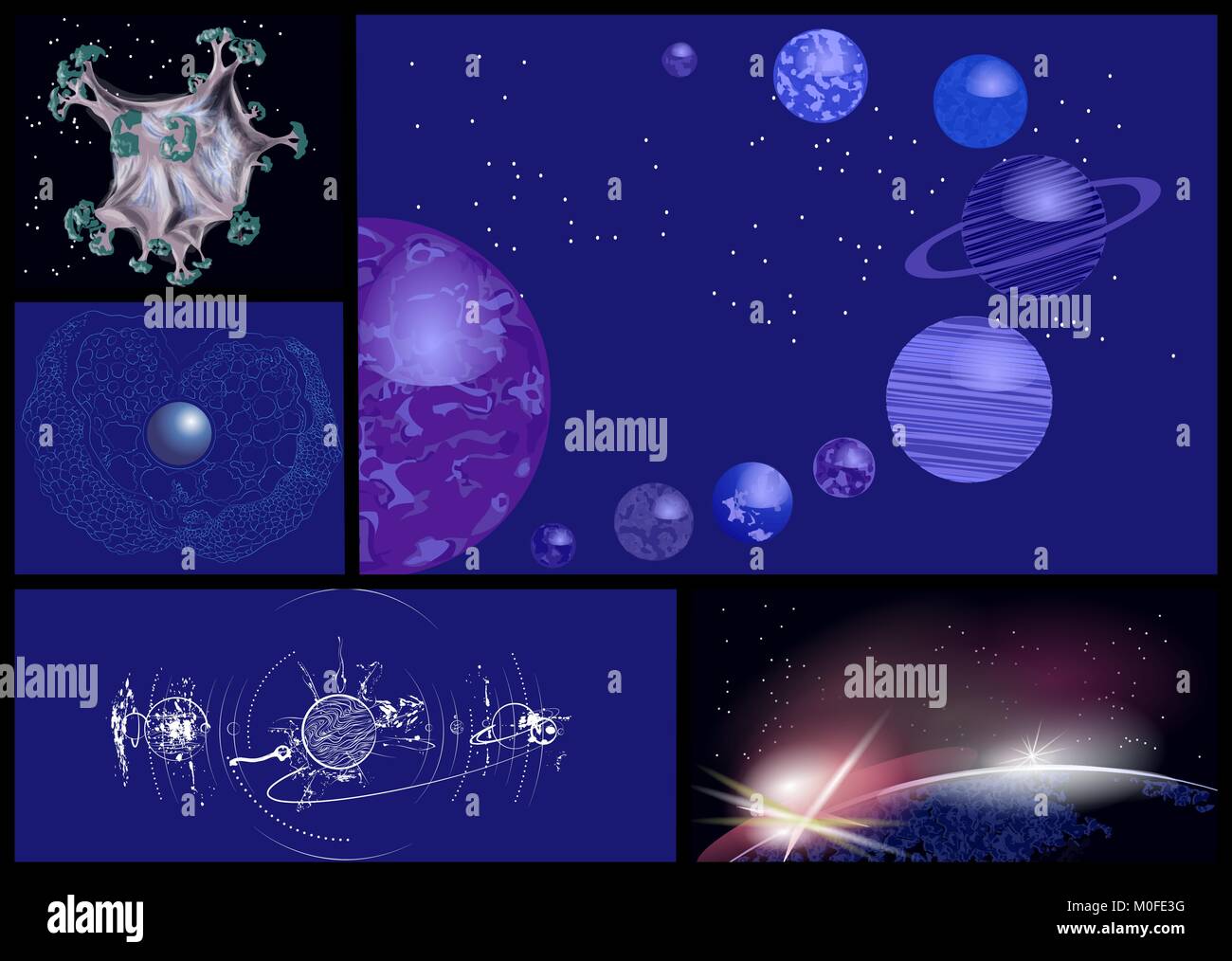 Abstract planets hi-res stock photography and images - Alamy