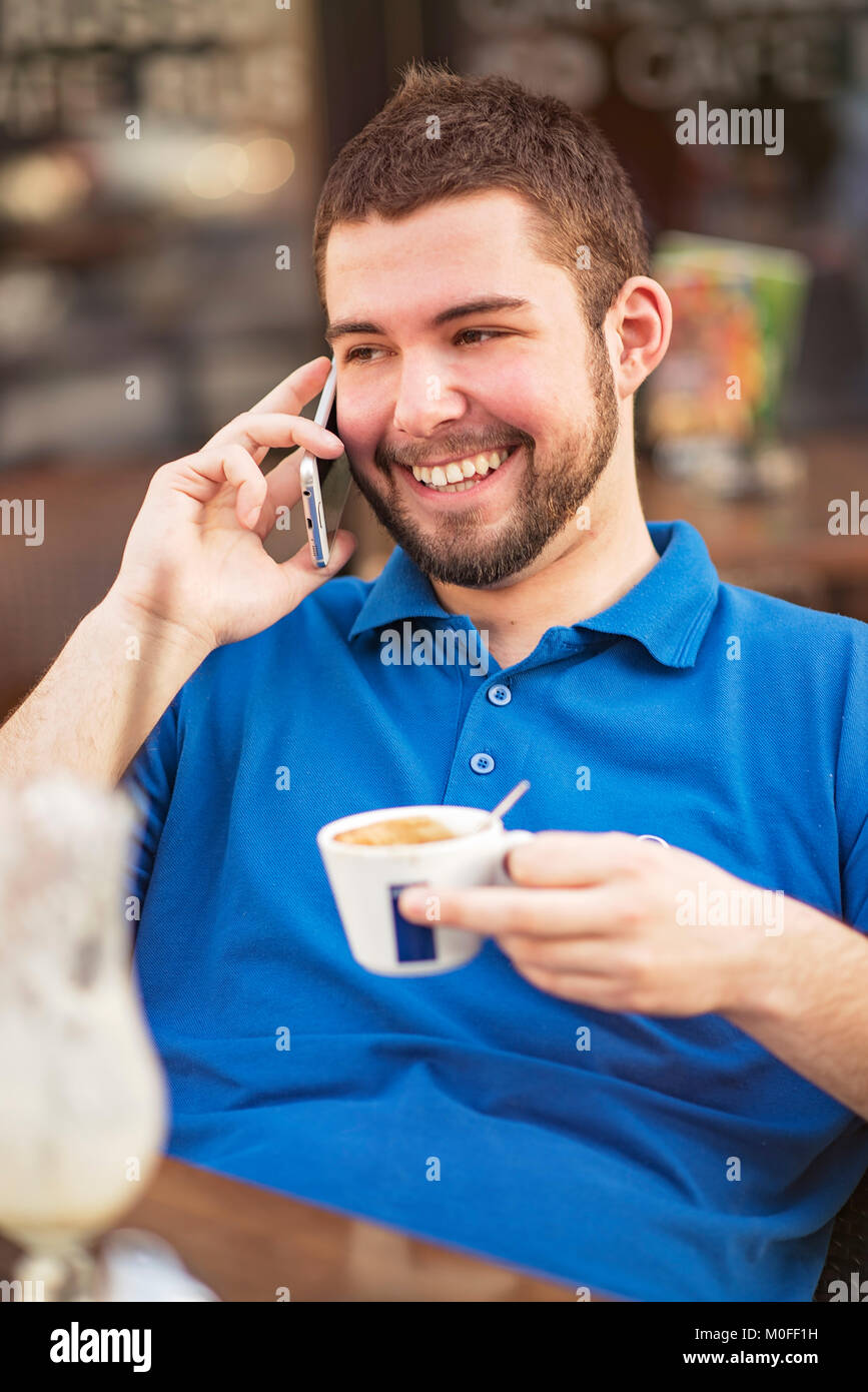 Man speaking on the phone hi-res stock photography and images - Alamy