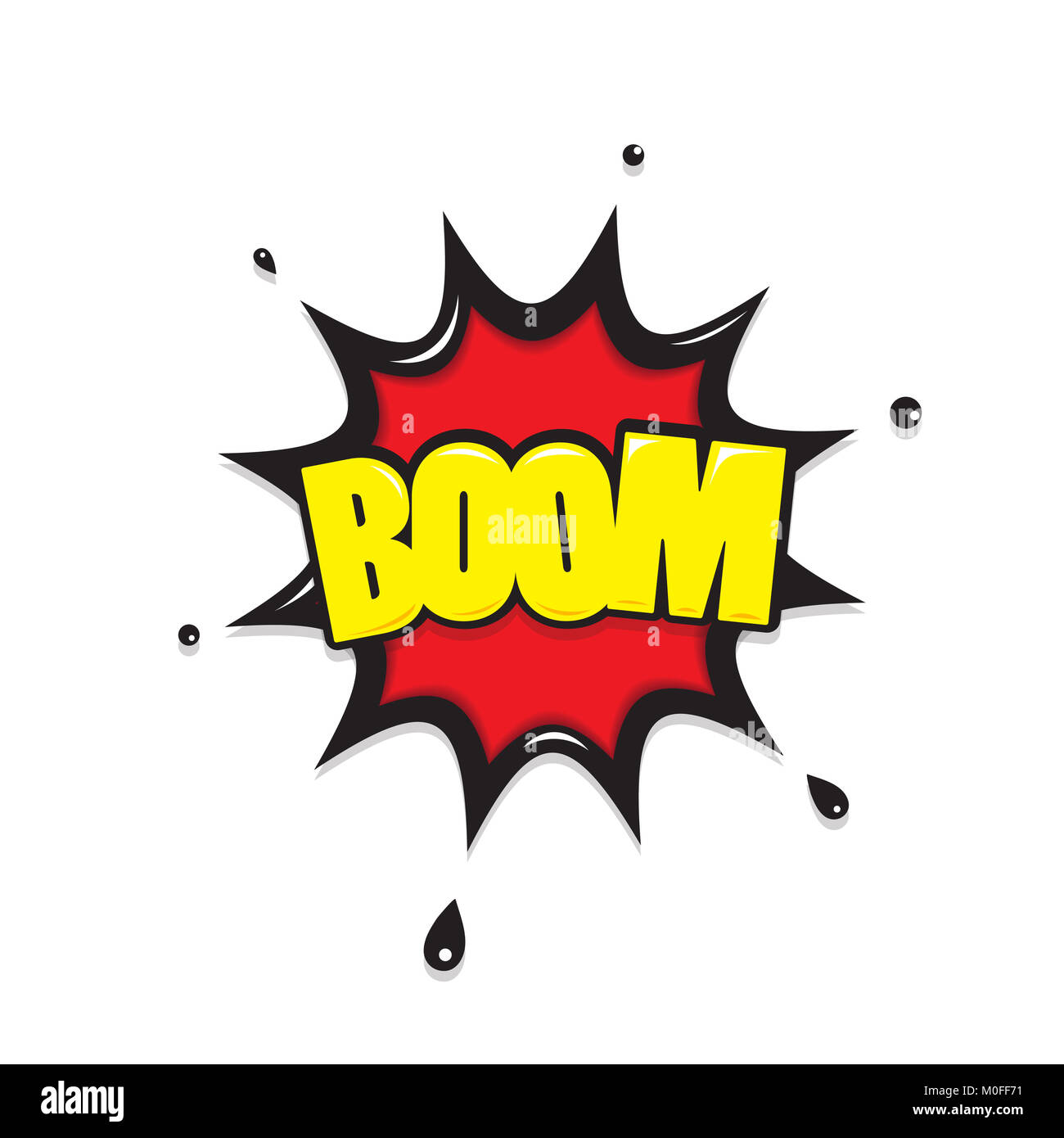 boom icon comic Stock Photo - Alamy