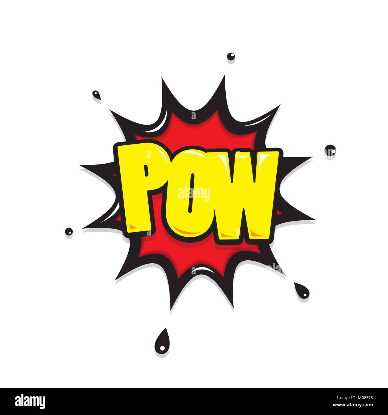 pow icon comic Stock Photo Alamy