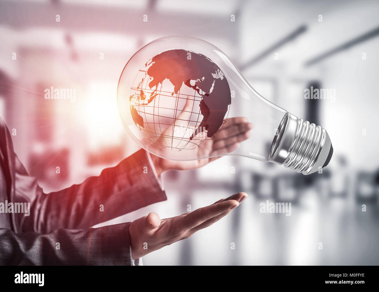 Innovations for the world protection concept Stock Photo - Alamy