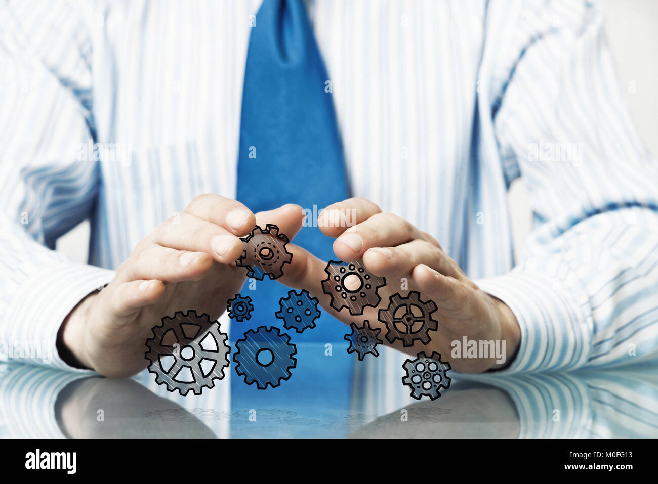 Concept of teamwork and cooperation Stock Photo - Alamy