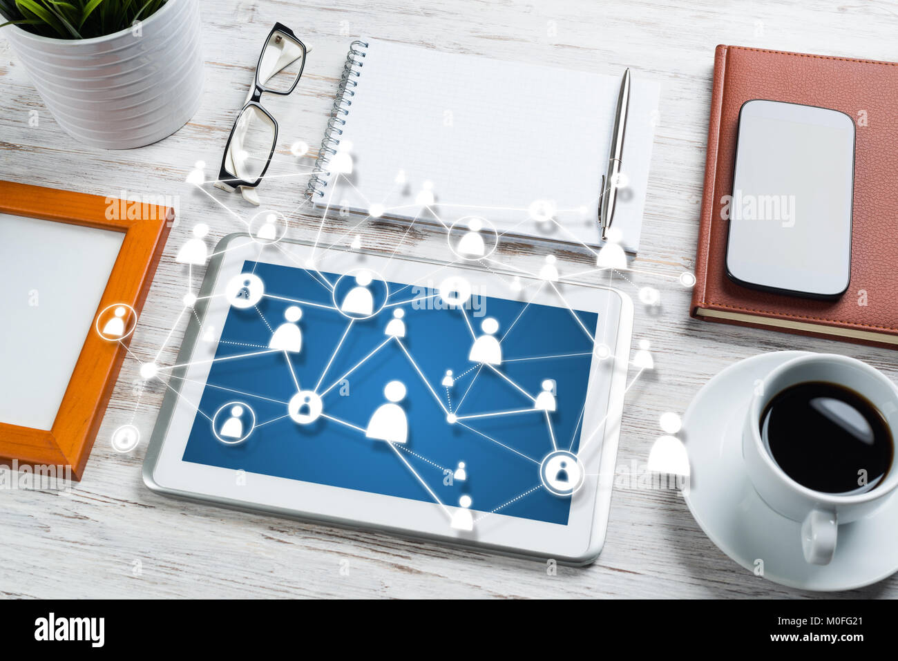 Networking and social communication concepts Stock Photo - Alamy