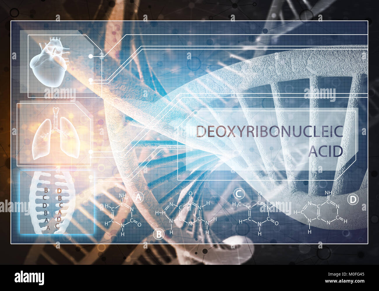 Medicine user interface Stock Photo - Alamy