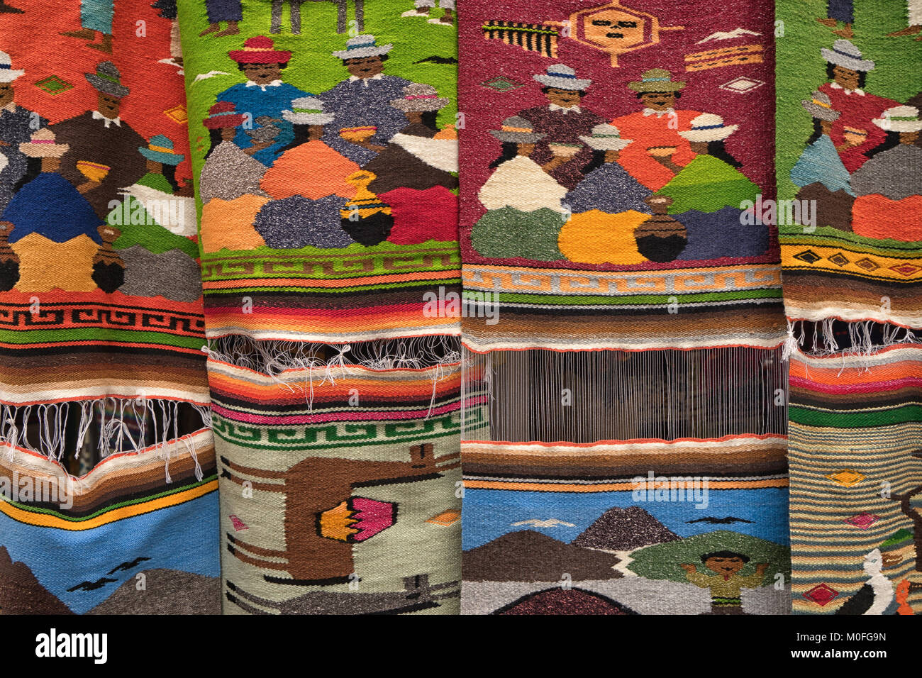 Otavalo ecuador market textiles hi-res stock photography and images - Alamy