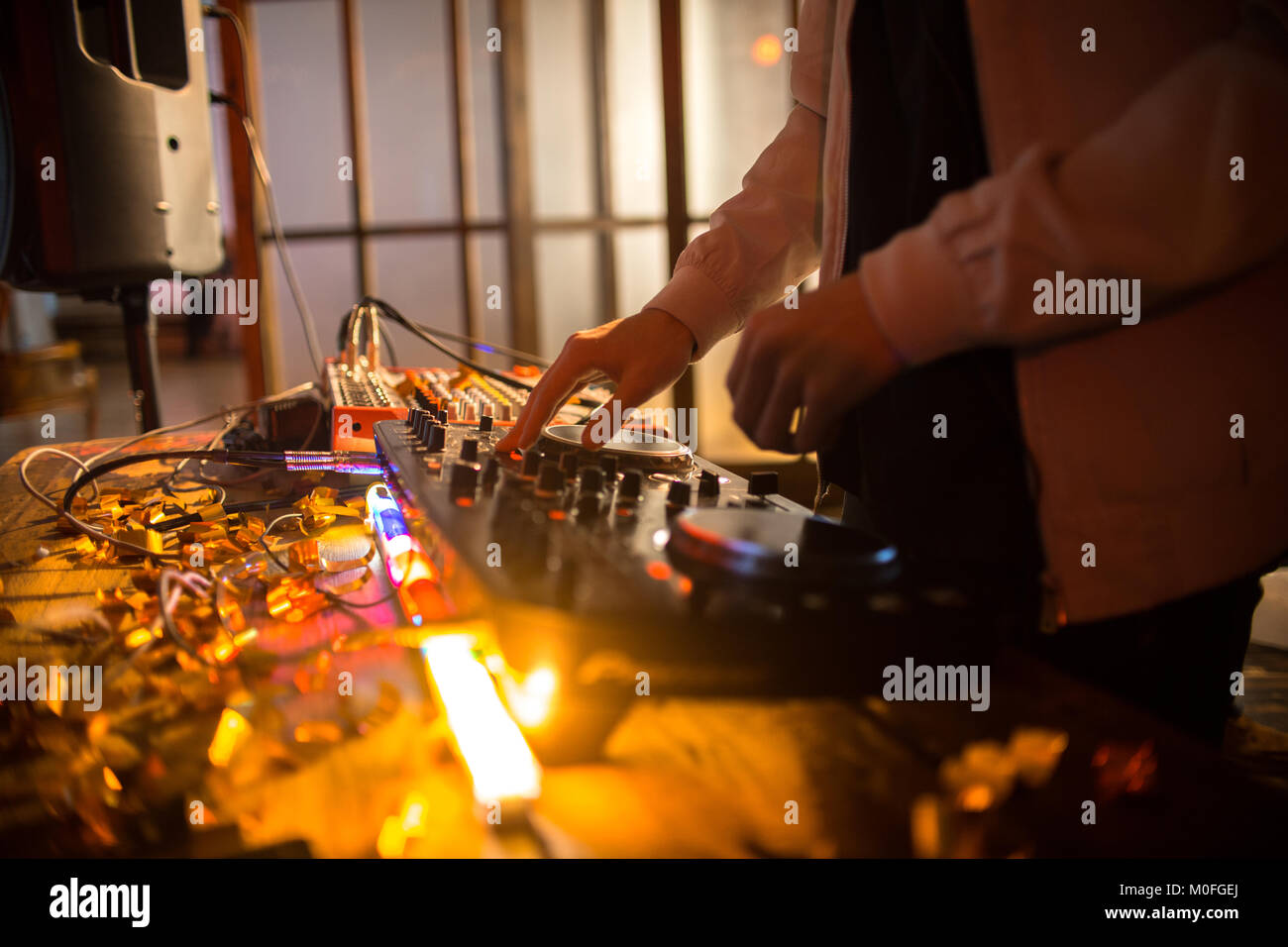 DJ at Club Party Stock Photo - Alamy